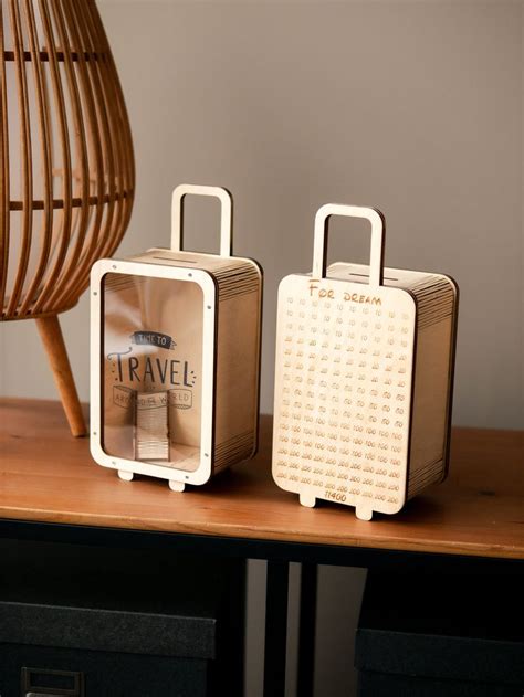Coffret Tirelire Fonds Aventure Tirelire En Bois Tirelire Fonds De