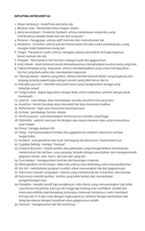 Intuiting Introvert Mindset Maju