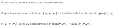 Solved If A Set Contains One Vector Then The Set Is Chegg Com