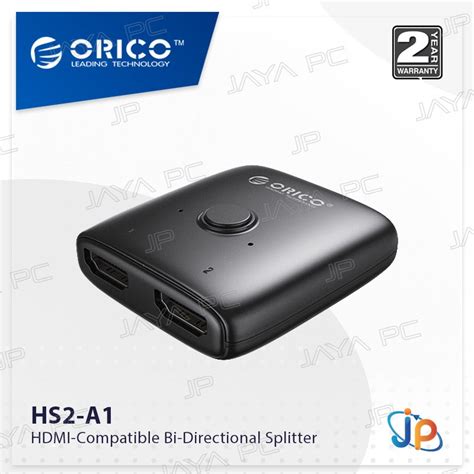 Jual Orico HS2 A1 BK E HDMI Bi Directional Splitter Or Switcher 4K 60Hz
