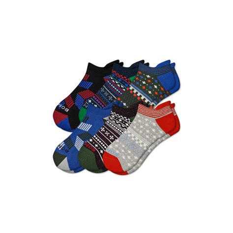 Bombas Mens Holiday Ankle Sock 6 Pack Golf Equipment Clubs Balls
