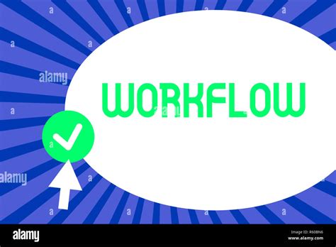 Conceptual Hand Writing Showing Workflow Business Photo Text Sequence Of Industrial