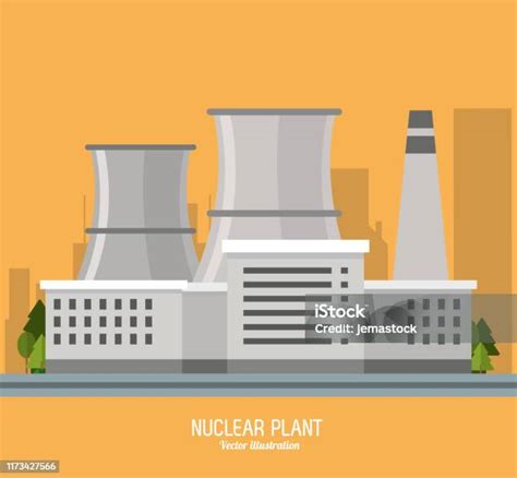 原子力発電所の木の業界アイコンベクトルグラフィック イラストレーションのベクターアート素材や画像を多数ご用意 イラストレーション