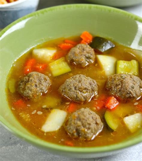 Caldo De Albondigas Mexican Meatball Soup La Saucy Kitchen