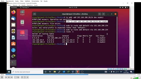 Como Configurar Direccion IP Static En Linux Por La Terminal YouTube