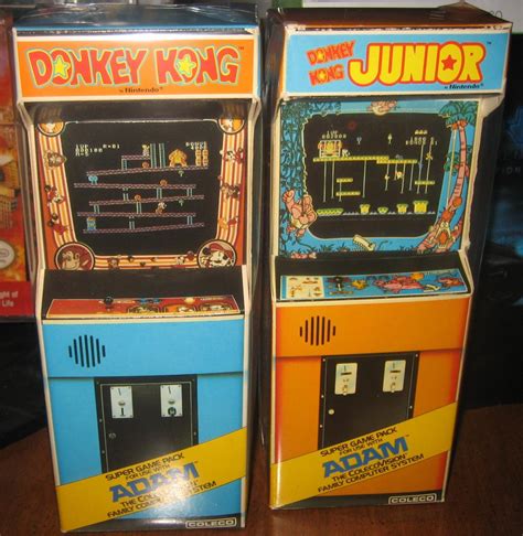 ColecoVision Adam Super Donkey Kong And Super DK Junior CIB For The