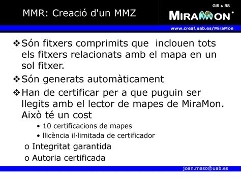 MiraMon I Les Tecnologies Per A La Interoperabilitat Ppt Descargar