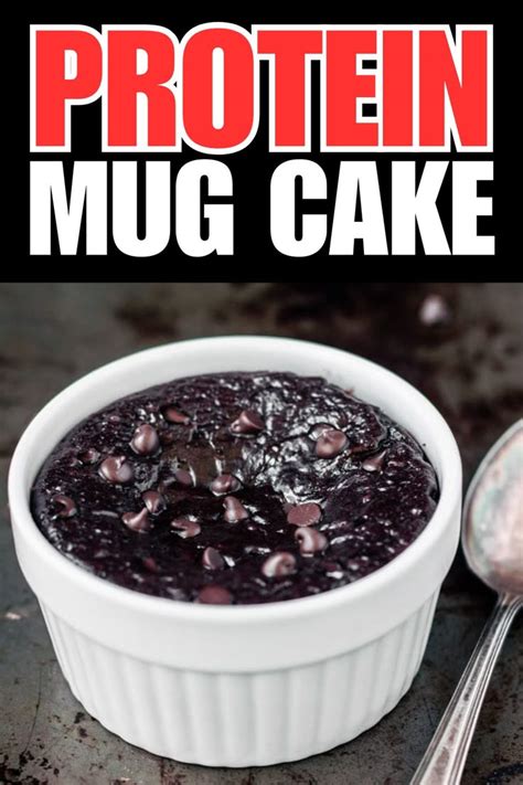3 Ingredient Chocolate Protein Mug Cake Recipe Protein Mug Cakes
