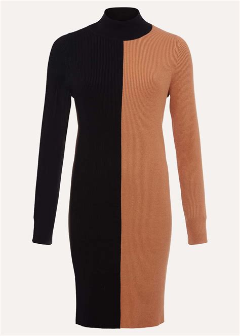 Eris Ribbed Colour Block Knit Tunic