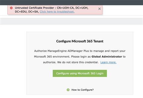 How To Troubleshoot The Error Untrusted Certificate Provider In
