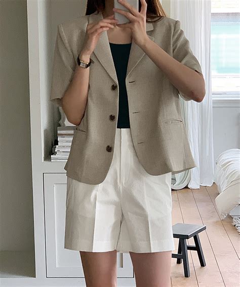 로렌하이 단독 7천장 돌파 여름자켓 1위 Sml사이즈 Made 누디 체크 반팔 숏 자켓 2 Color