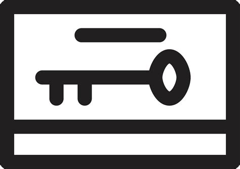 Card Key Vector Icon 32539326 Vector Art At Vecteezy