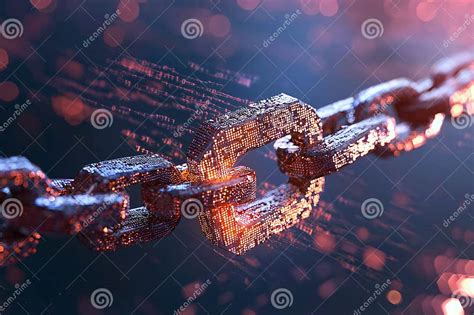 Broken Binary Code Chain Reconnecting Symbolizing Data Breach Recovery And Rebuilding Security