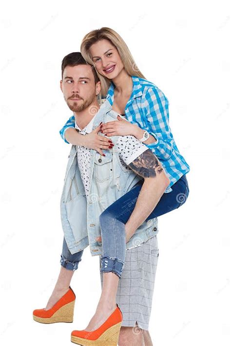 Front View Of A Stylish Couple Beautiful Friendly Girl And Guy