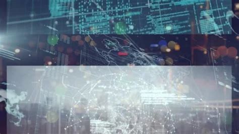 Animation Of Multiple Screens With Data Stock Video Pond
