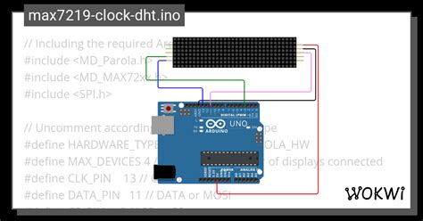 Max7219 Clock O Copy Wokwi Esp32 Stm32 Arduino Simulator