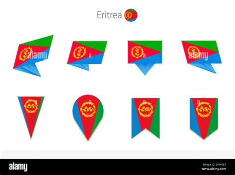 Eritrea National Flag Collection Eight Versions Of Eritrea Vector Flags Vector Illustration