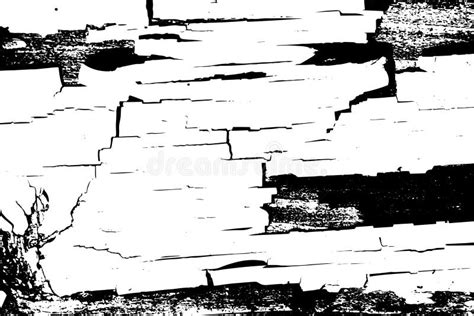 Rustic Cracked Vector Texture With Many Cracks And Scratches Abstract