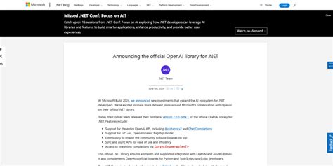 openai api dotnet 一个强大的c sdk用于访问openai api 懂ai