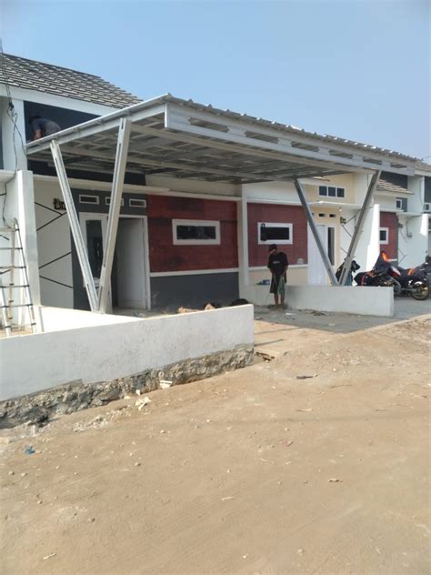 Kanopi Baja Ringan Tiang V Atap Spandek Di Terra Saluna Bekasi Baja