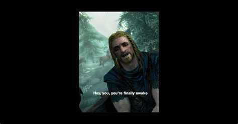 Hey You Youre Finally Awake Skyrim Hey You Youre Finally Awake