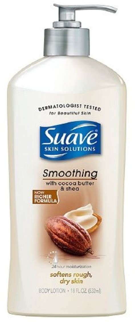 Suave Skin Solutions Body Lotion Smoothing With Cocoa Butter And Shea 18