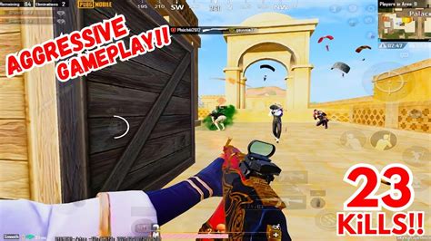 23 Kills😱new Aggressive Rush Game Today Pubg Mobile Youtube