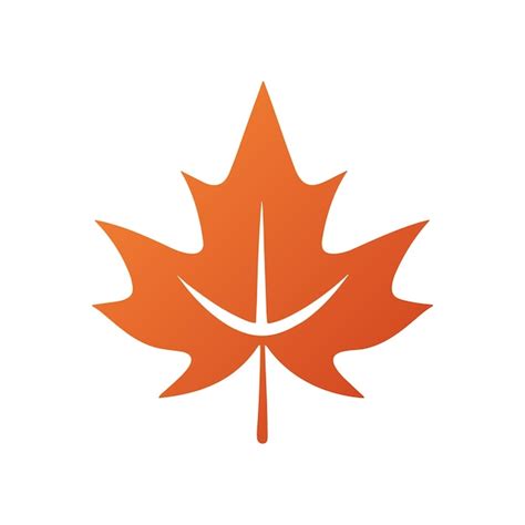 Diseño de logotipo de hoja de arce icono de silueta vectorial Vector