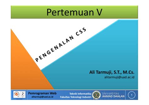 materi kuliah pemrograman web