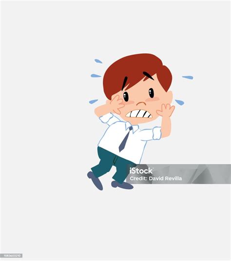 사업가 매우 놀라지 스마트 캐주얼 스타일에 머리에 손의 걸립니다 금융에 대한 스톡 벡터 아트 및 기타 이미지 금융 남자