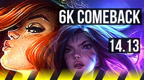 Miss Fortune And Nautilus Vs Kaisa And Pyke Adc Rank 5 Mf 6k Comeback