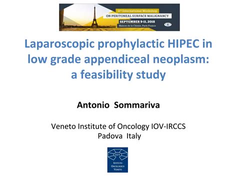 Pdf Laparoscopic Prophylactic Hipec In Low Grade Appendiceal Neoplasm