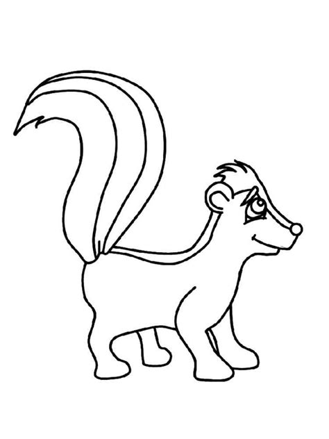 Skunk Coloring Pages