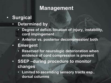 Spinal Column And Spinal Cord Injuries Pptx