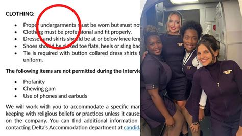 Delta Pushes Strict Underwear Regulations For Flight Attendants In