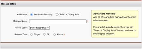 How Do I Create A New Release Labelworx Support