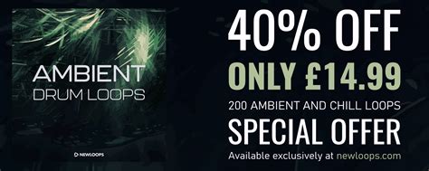 New Loops “ambient Drum Loops“ 150 Drum Loops 30 Synth Bass Loops And