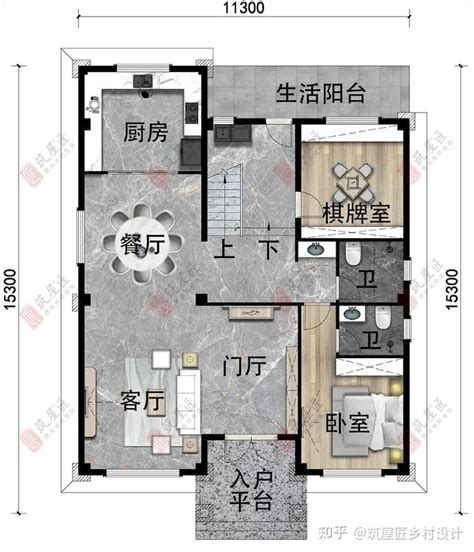 2023年农村建房怎么设计？筑屋匠140平简欧三层别墅图纸，美观实用 知乎