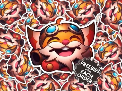 15x Chibi Corki League Of Legends Vinyl Stickers Anime Style Online Game Decals T For Gamer