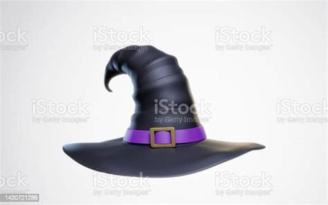 검은 마녀 모자 흰색 배경에 고립 된 할로윈 의상 3d 일러스트레이션 마녀에 대한 스톡 사진 및 기타 이미지 마녀 마법사 0명 Istock