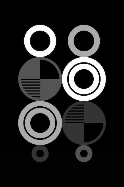 Premium Vector Geometric Bauhaus Artwork Background Abstract
