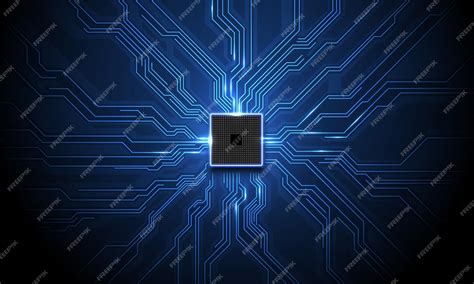Fondo De Tecnología De Placa De Circuito Procesadores De Computadora