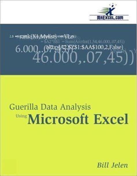 Guerilla Data Analysis Using Microsoft Excel Ebook Bill Jelen