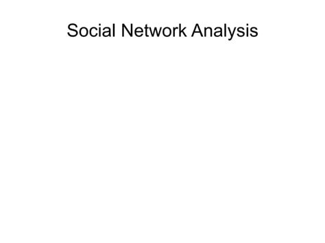Social Network Analysis Presentation Mishba Pptx Social Networking Internet