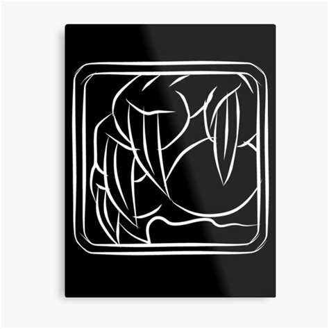 Druid Class Icon White Metallbild Von Delyss Iouz Redbubble