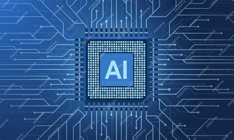 Premium Vector Artificial Intelligence Micro Chip Illustration Quantum Computing Digital