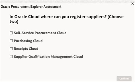 Solved Oracle Procurement Explorer Assessmentin Oracle Cloud