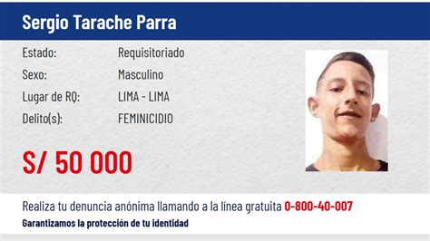 Pnp Desmiente Captura De Sergio Tarache Feminicida De Katherine Gómez