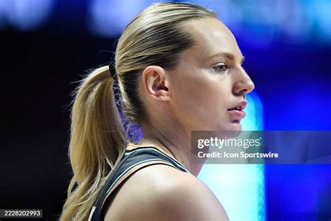 New York Liberty Guard Marine Johannes Looks On During A Wnba Game