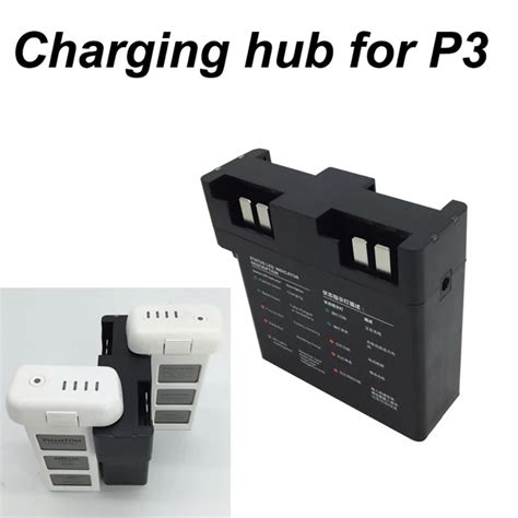 4 In 1 배터리 충전기 Dji 팬텀 3 드론용 병렬 충전 허브 보드 빠른 충전기 스마트 비행 배터리 관리자 예비 부품